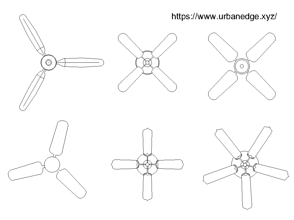 Ceiling Fan Autocad Rcp