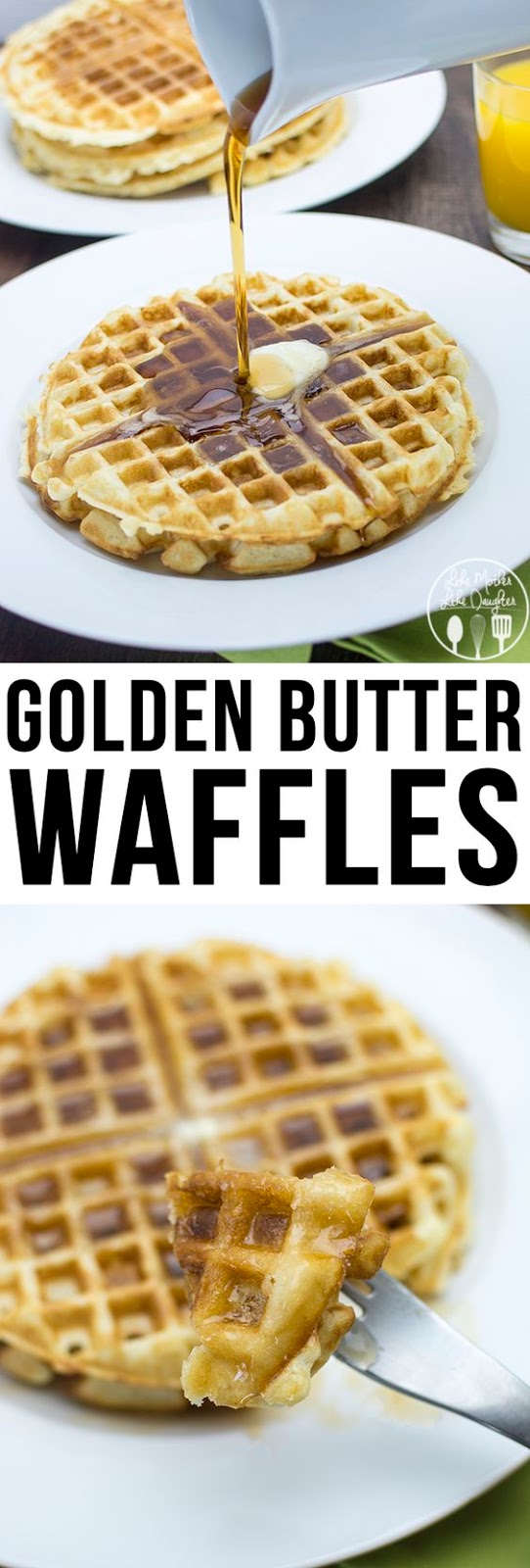 GOLDEN BUTTER WAFFLES RECIPE | Awesome Foods