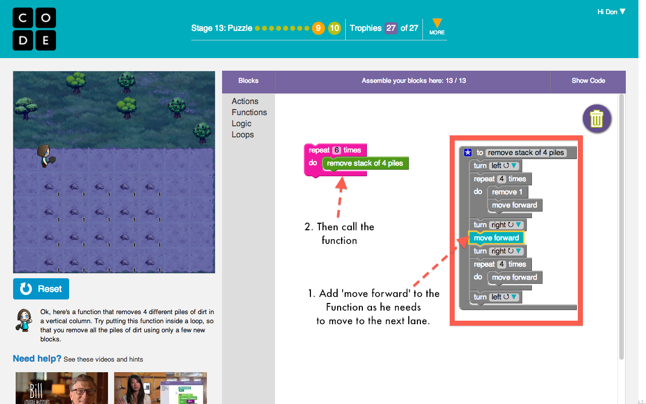 CODE | HUB | ORG: Stage 13 - The Farmer 2 #9