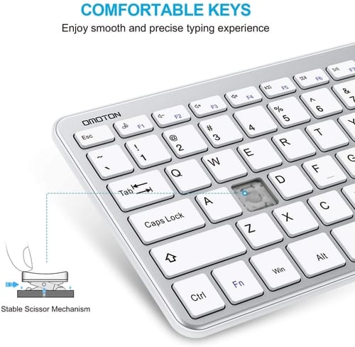 Review OMOTON 2.4G Wireless Ultra Slim Keyboard