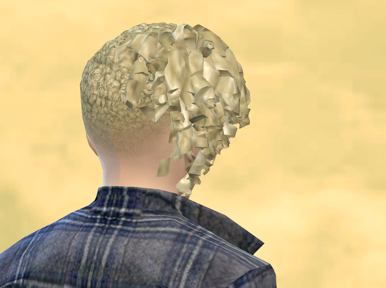 Sims 4 custom content curly hair mod - honivy