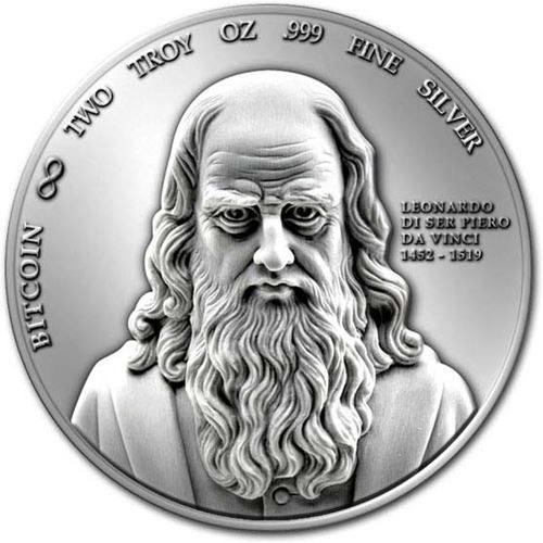 Silver Da Vinci Ingenium bitcoin | Lunaticg Coin