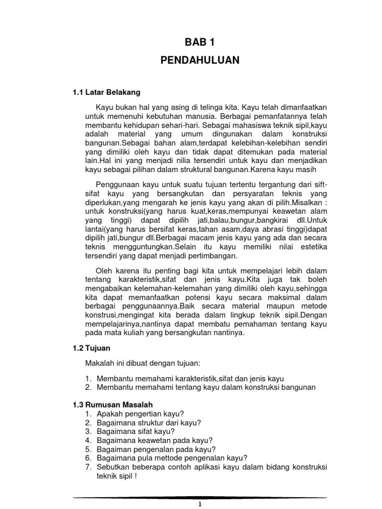 tujuan makalah - wood scribd indo