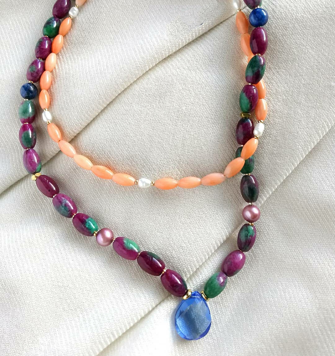 Fancy beads necklace