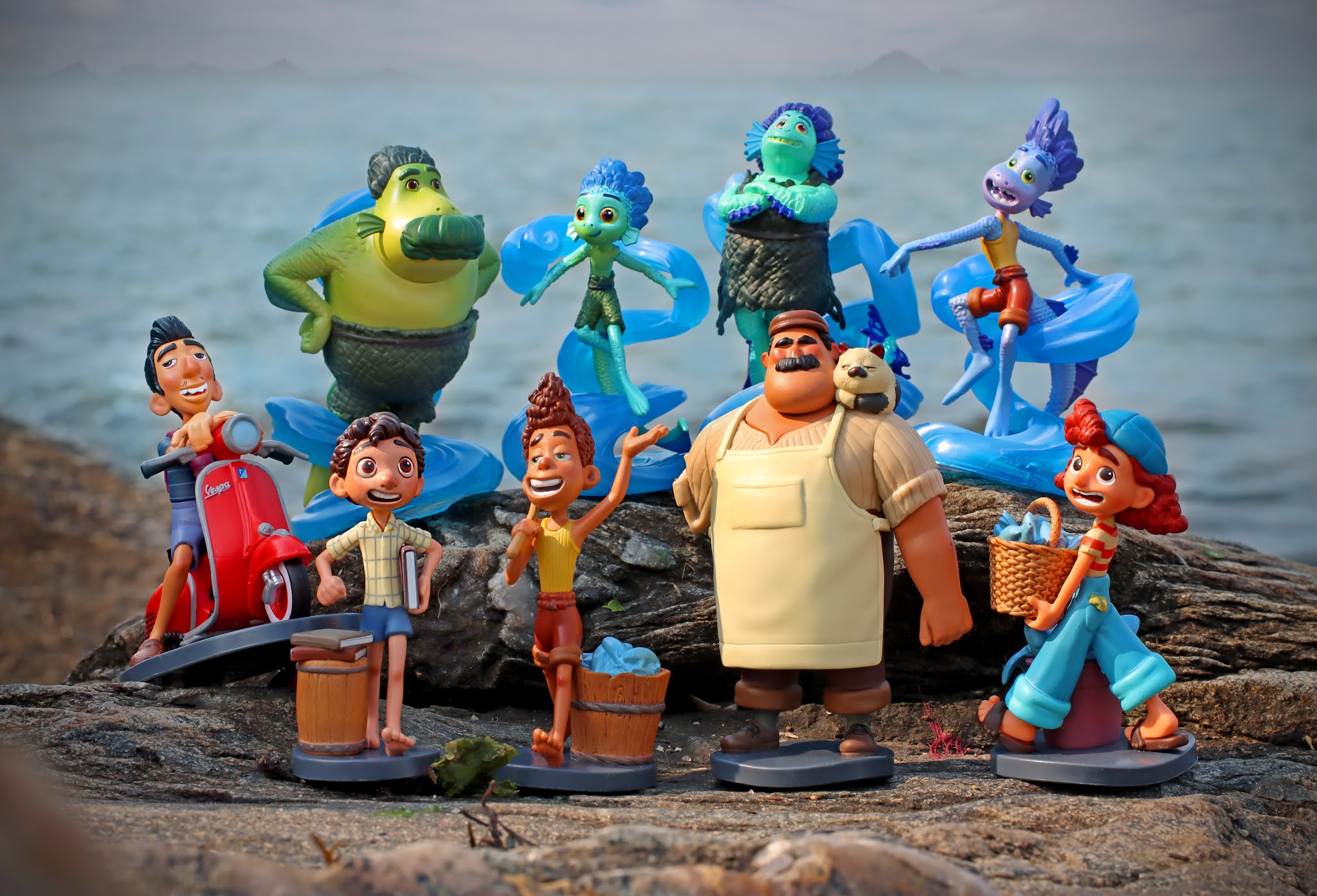 Dan the Pixar Fan: Luca Deluxe Figurine Set REVIEW (Disney Store ...