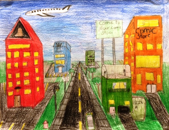 Mrs. Nhu's Oakdale Art Class: 1-Point Perspective Cityscapes