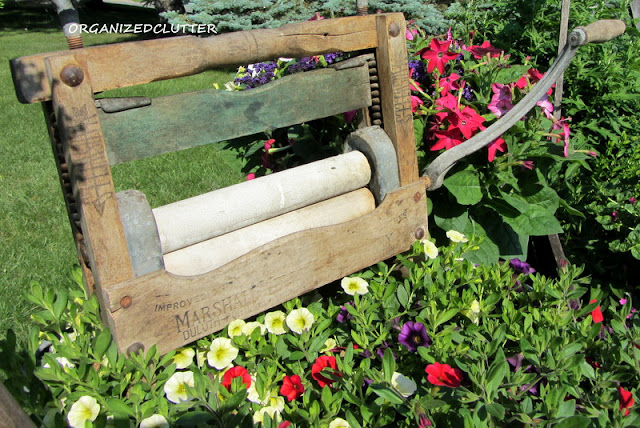 My Laundry Themed Old Chippy Wheelbarrow 2013 - Organized Clutter