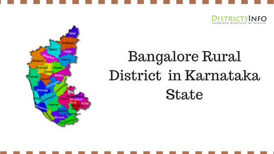 Bangalore Rural District With Talukas in Karnataka State