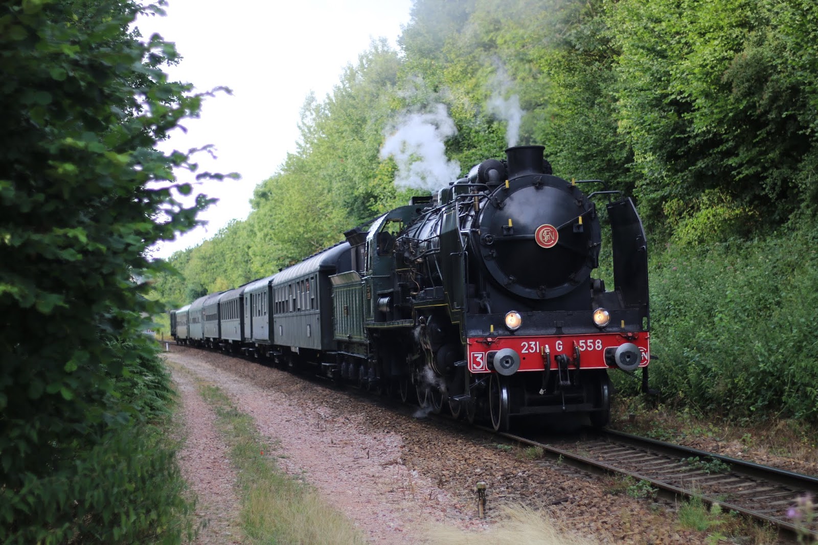 LA PASSION DU TRAIN: La 231 G 558 le 21 Juillet en Normandie