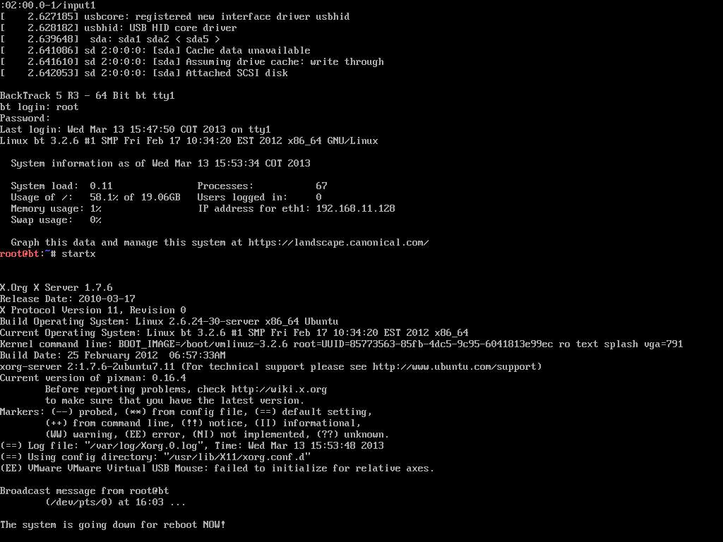 Comandos Básicos Backtrack