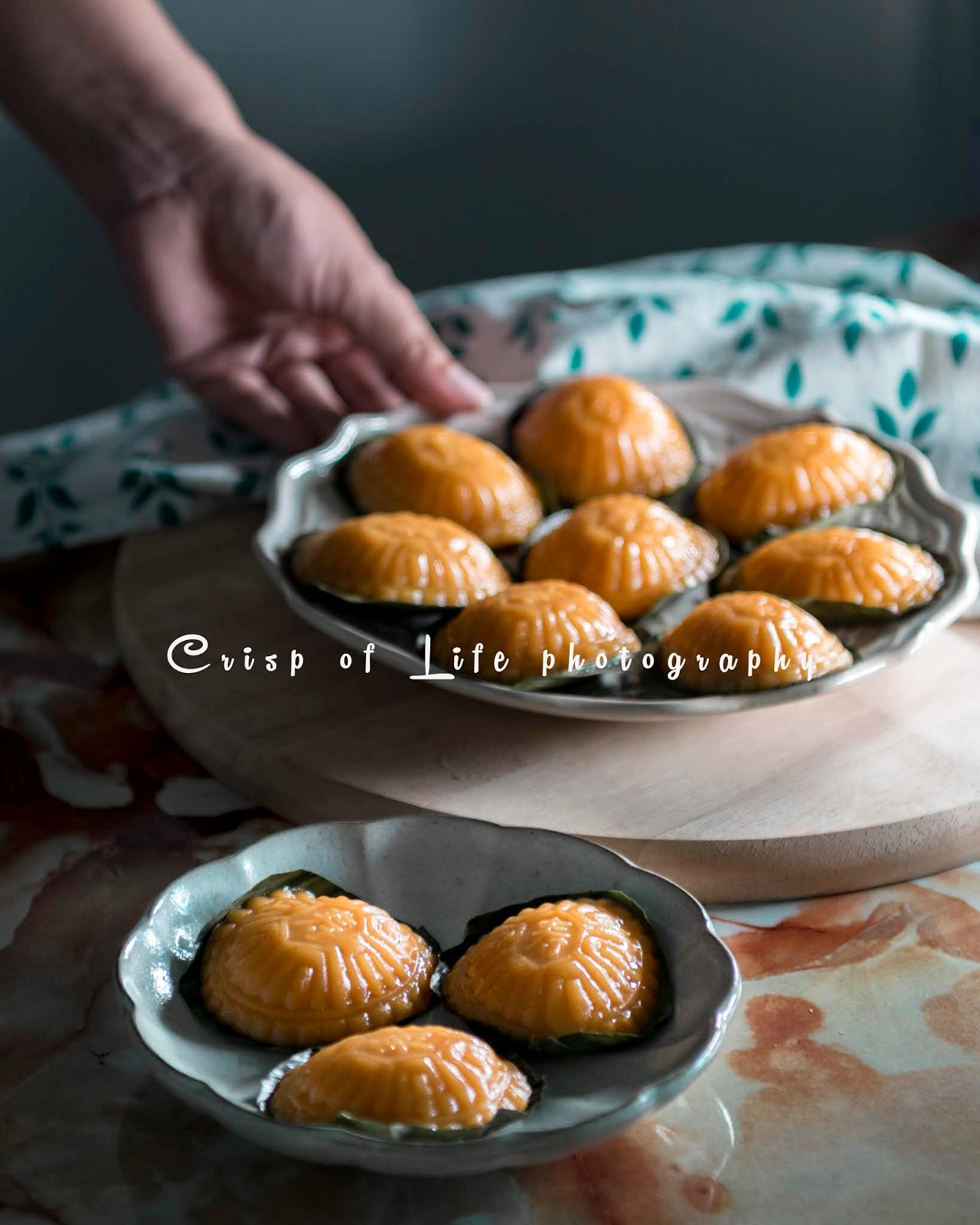 Pandan Nyonya Angku Kuih (Red Tortoise Cake) Recipe - Crisp of Life