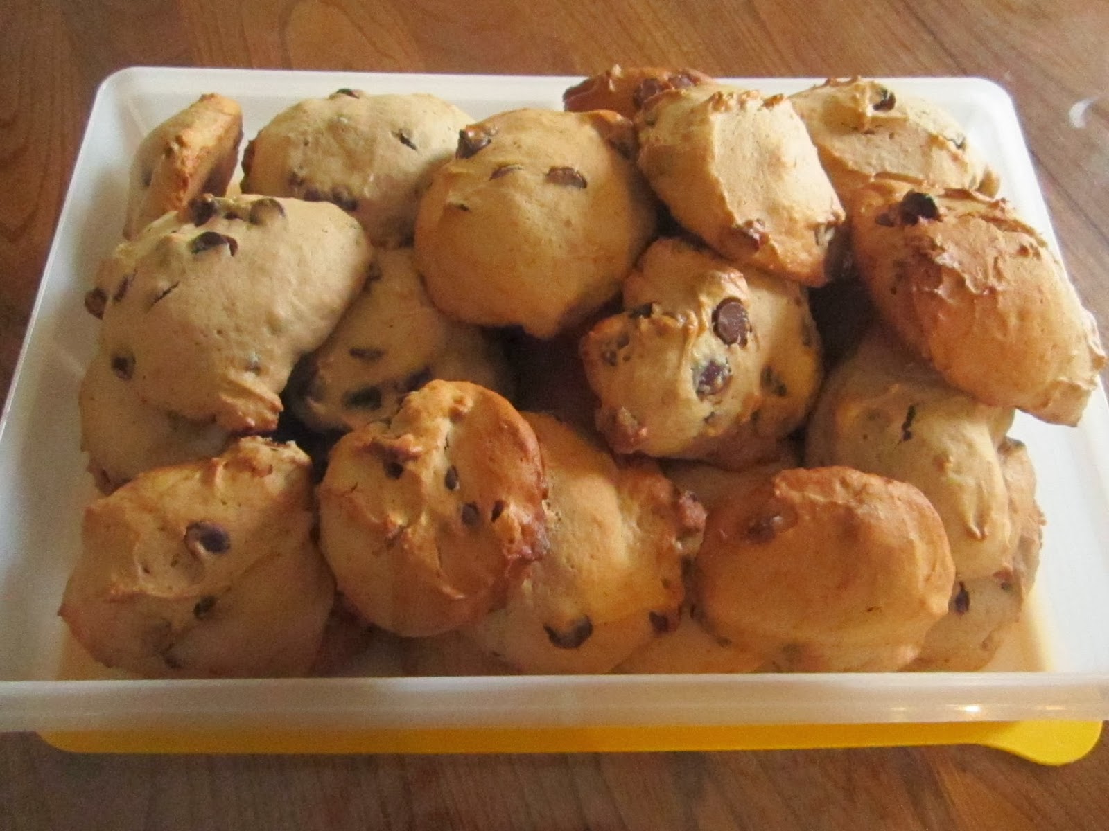 les trucs de Maria: Biscuit éponge aux bananes et brisures de chocolat
