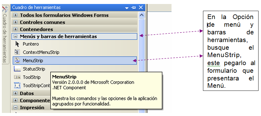 Programación y Tecnología de la información: Creación de Menú en Visual ...