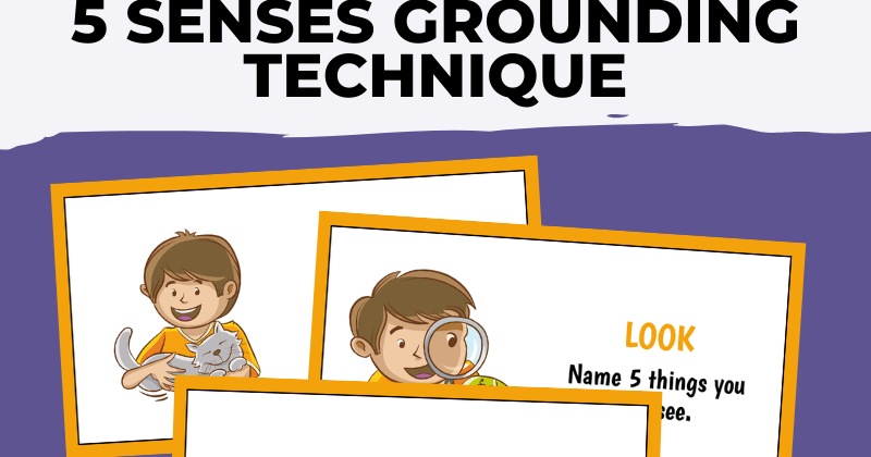 Free Google Slides Deck to Teach the 5 Senses Grounding Technique | And ...
