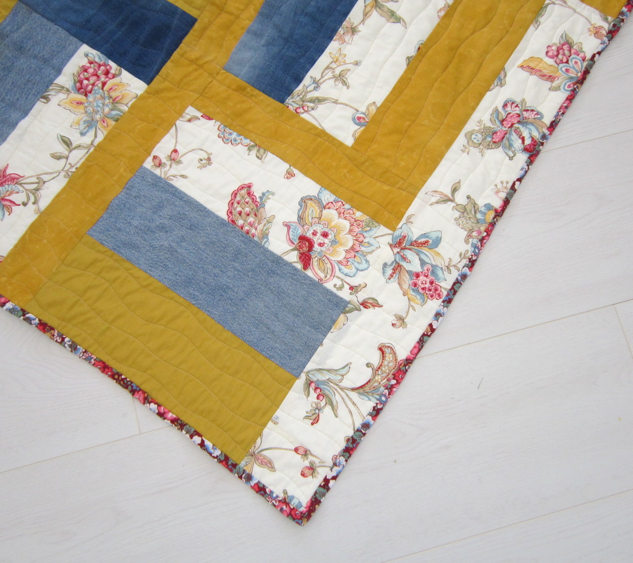 Kokaquilts: utility scrap quilt