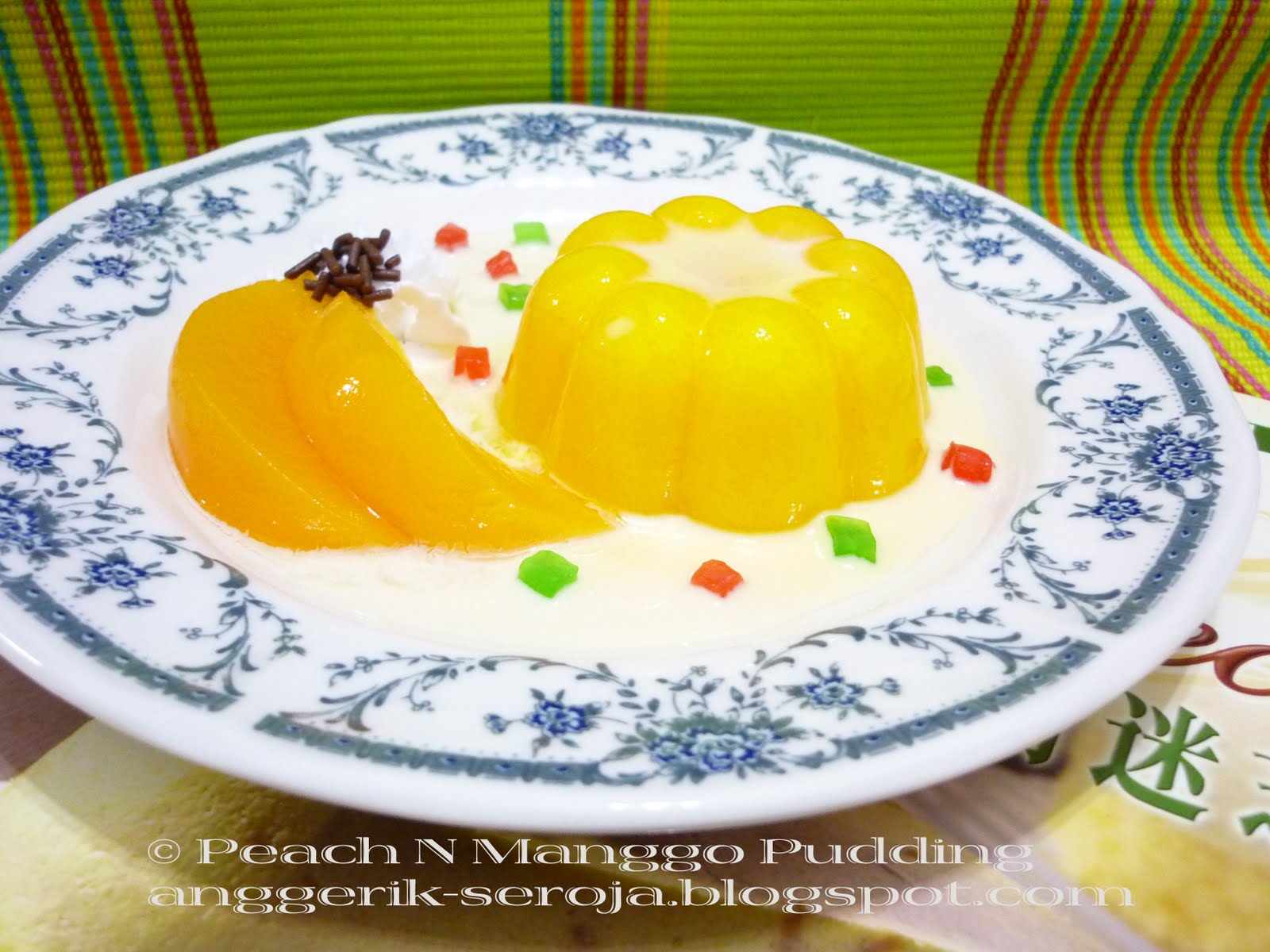 Peach And Manggo Pudding