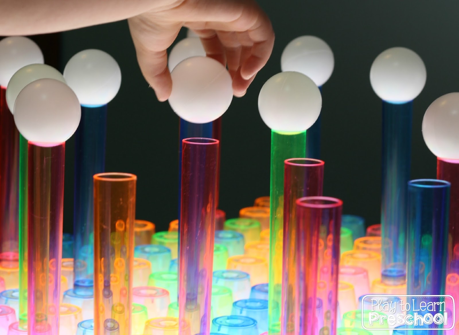 STEM Light Table Building Challenge for Preschoolers