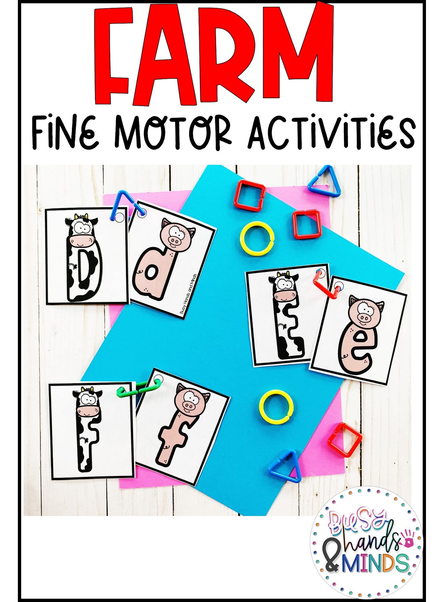 Farm Fine Motor Task Boxes for Preschool | Busy Hands and Minds