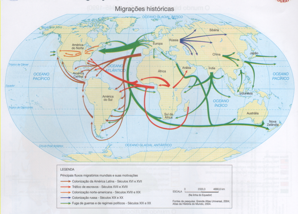 Professor Wladimir - Geografia: MAPAS - Migrações Mundiais