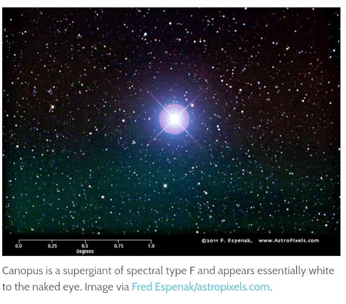 Canopus ( Agastya) star