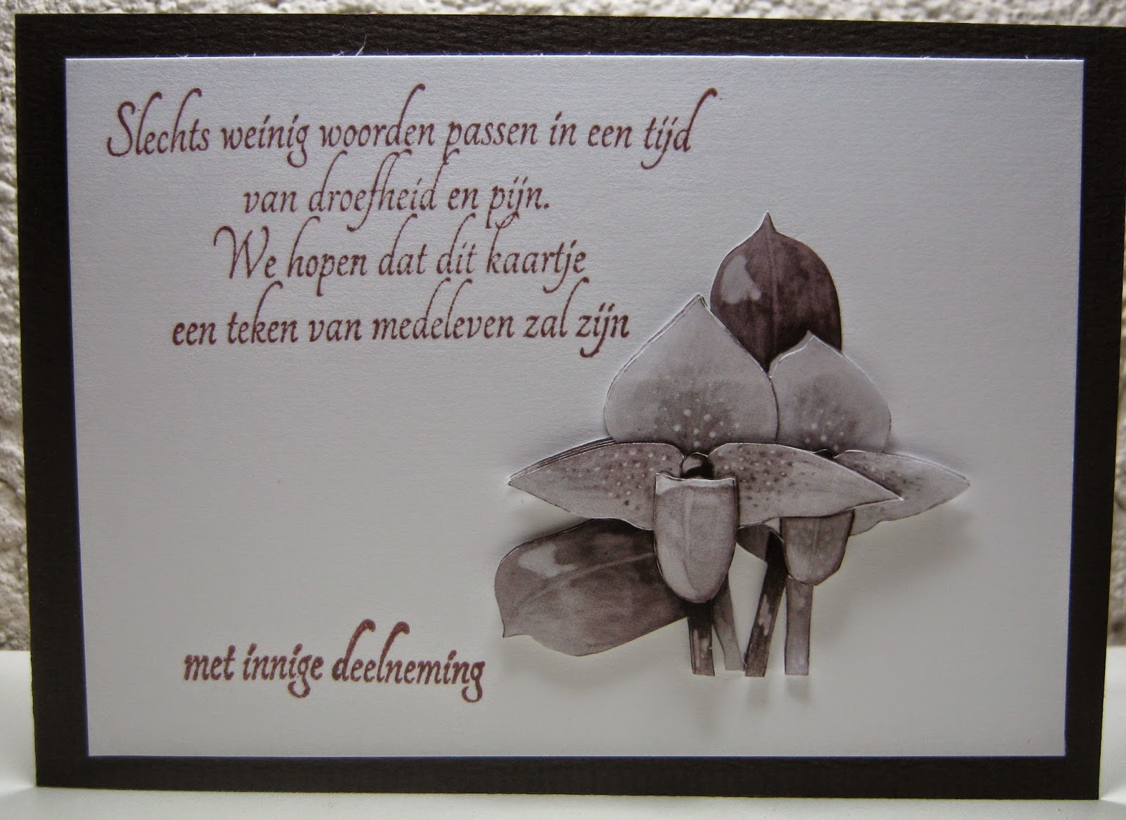 Hetty's Knutselhokkie!: Condoleance