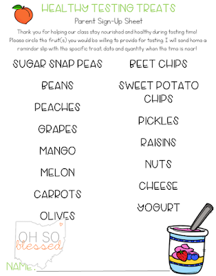 Tami Teaches: Healthy Testing Treats