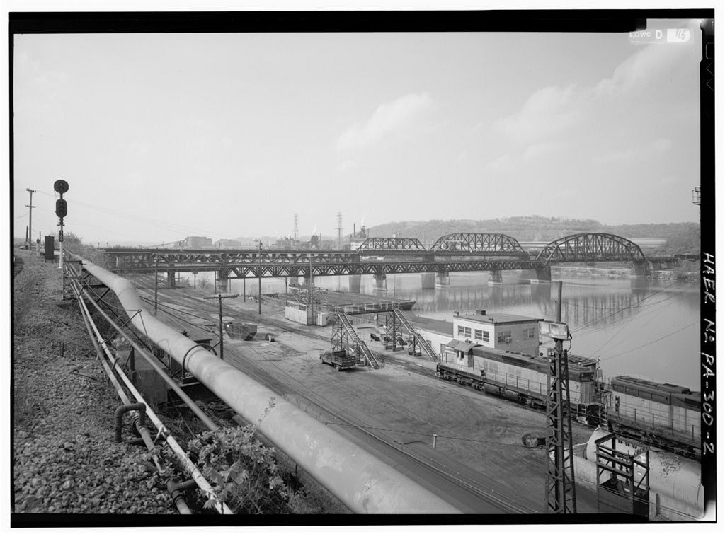 Industrial History: NS/Pennsy 1903 Port Perry Bridge over Monongahela ...