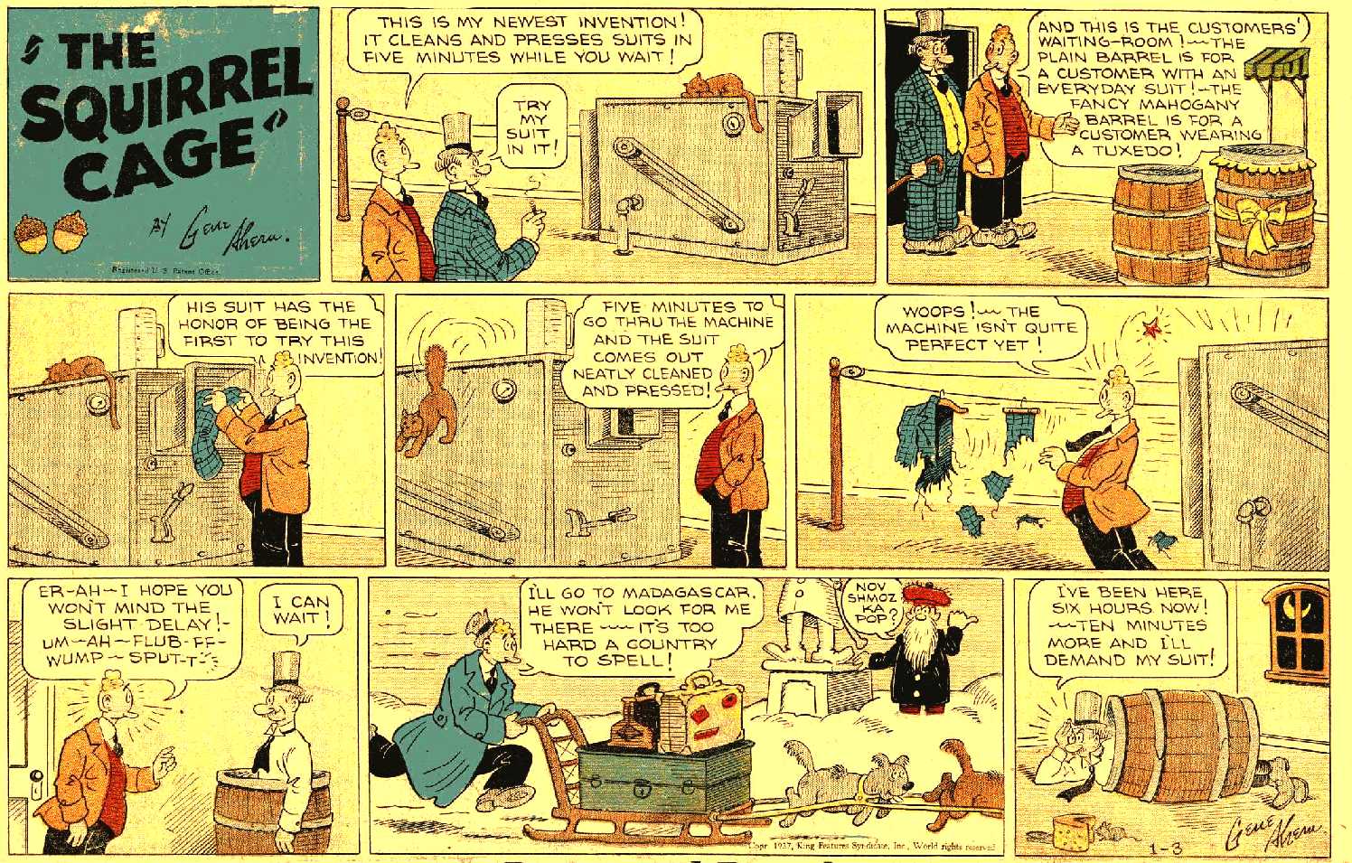 Screwball Comics: Nov Shmoz Ka Pop? Gene Ahern's Mysterious Foozland in ...