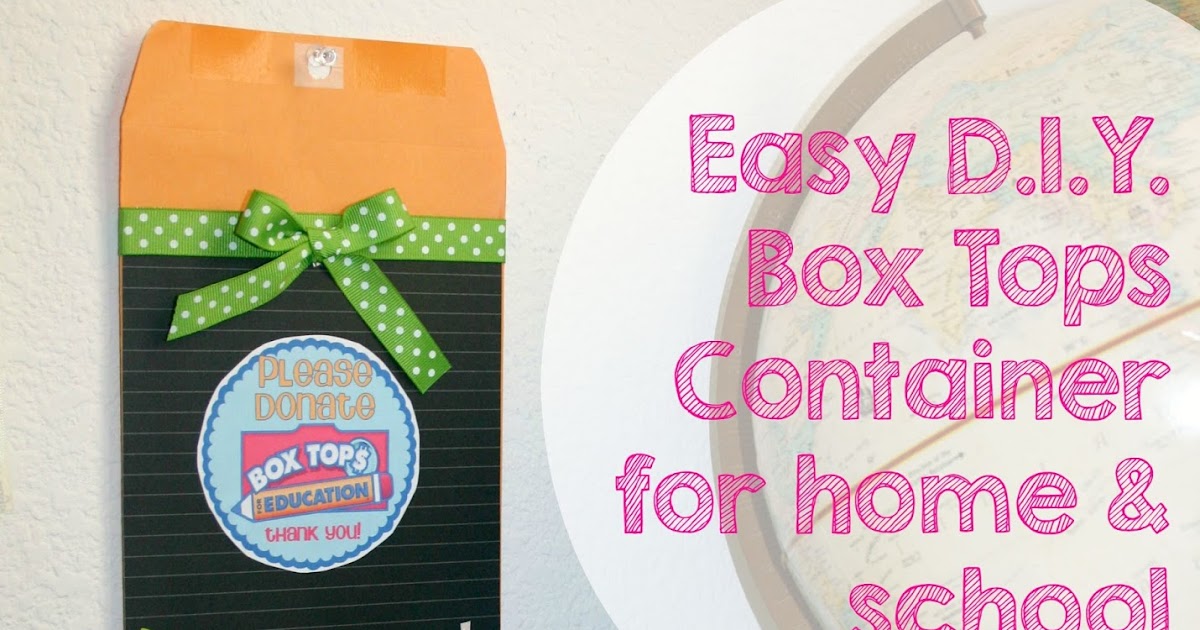 Easy DIY Box Top Container for Home and School | my life homemade