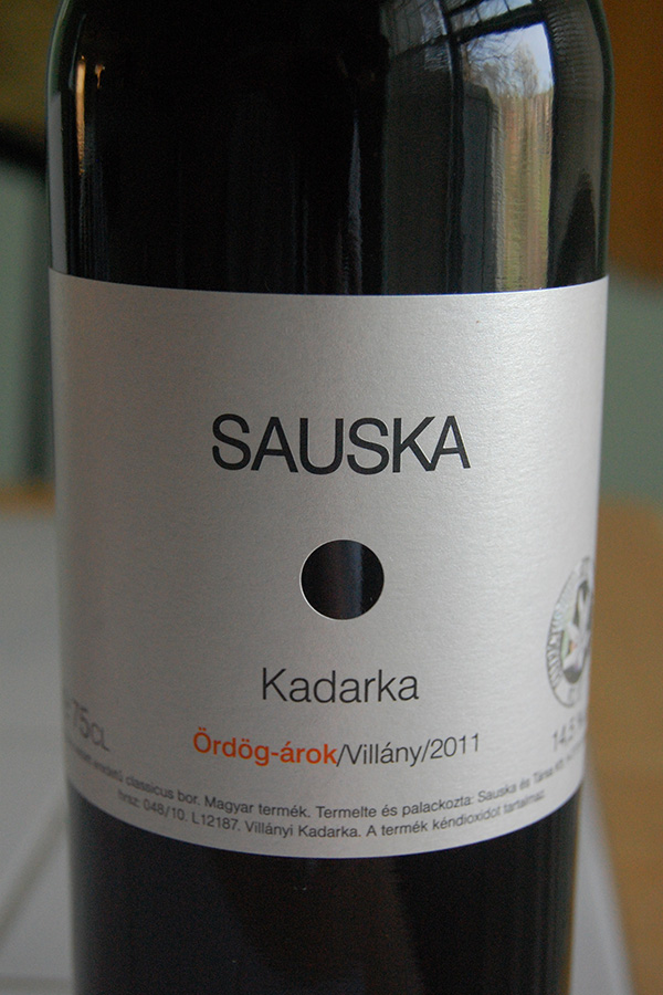 Benito's Wine Reviews: 2011 Sauska Kadarka