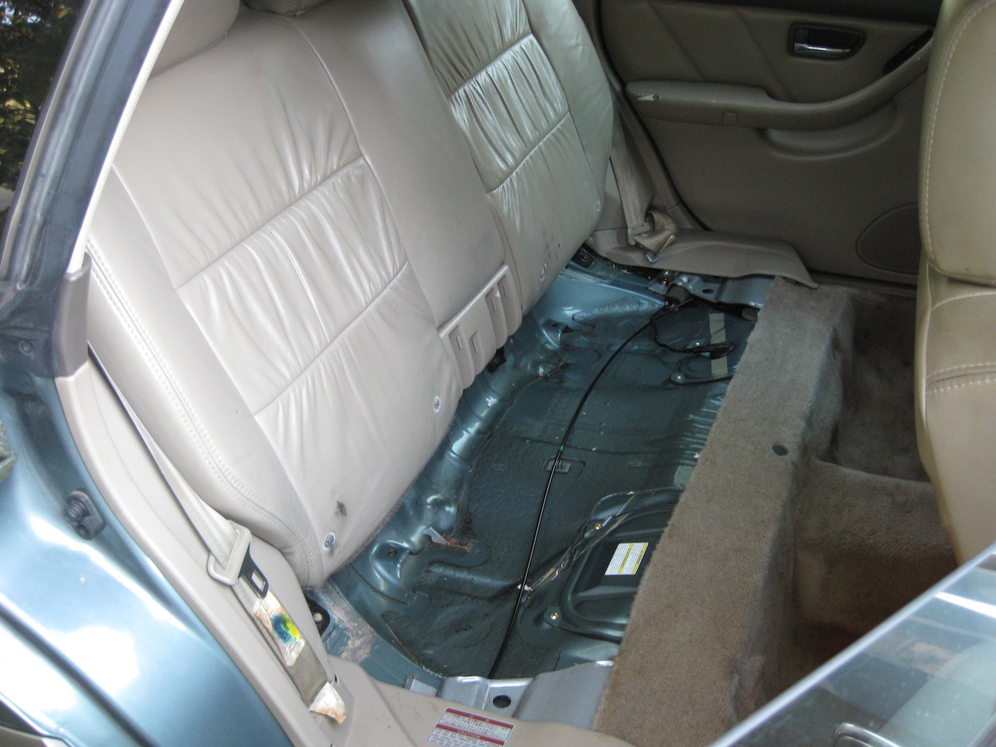 2001 Subaru Outback Rear Seat Resto
