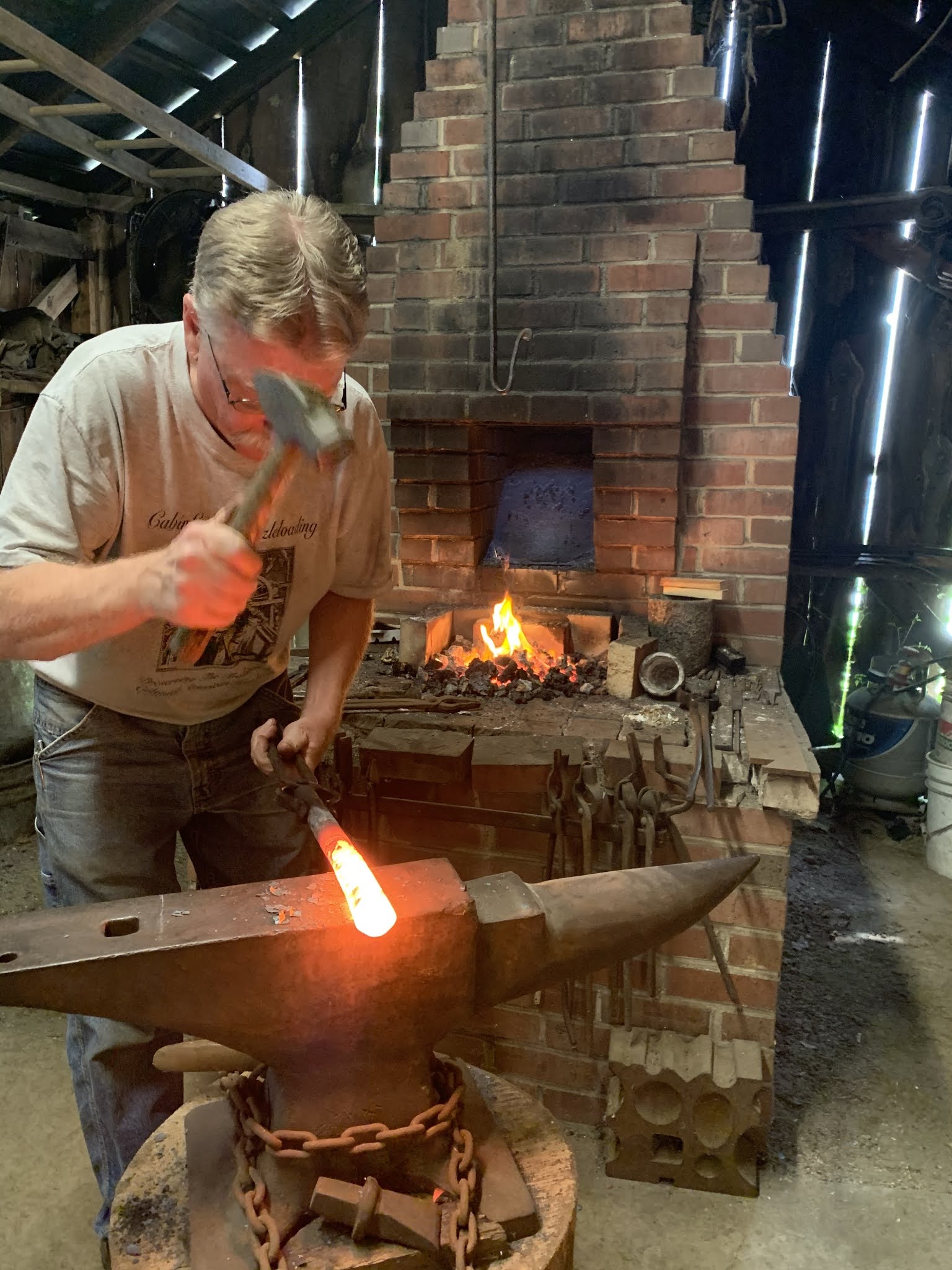 Cabin Creek Muzzleloading: Brad and Shane Emig: Forging a Pistol Barrel