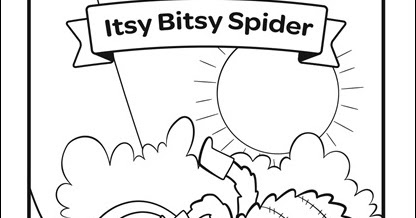 Itsy Bitsy Spider Coloring Coloring Pages