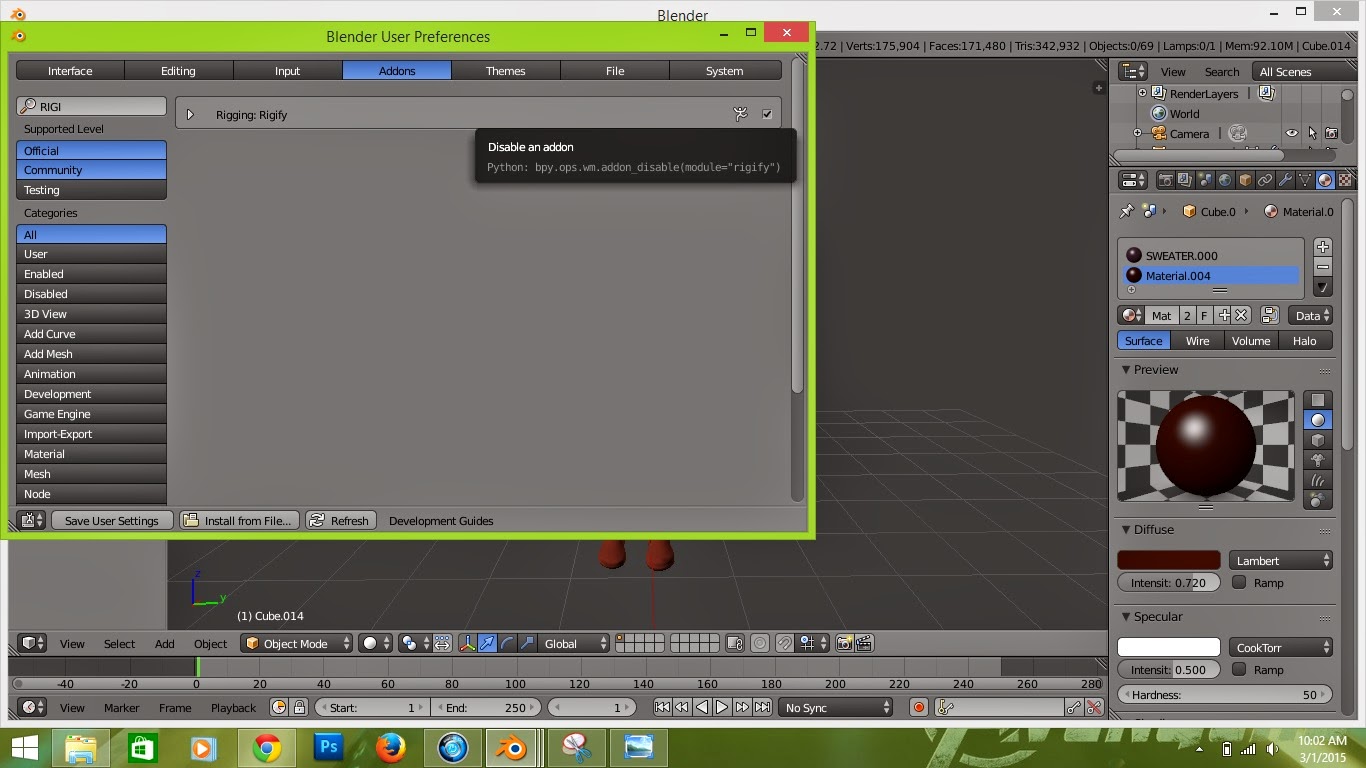 3D advertising design using 3D blender (PARK AVENUE) ,desain iklan 3 ...
