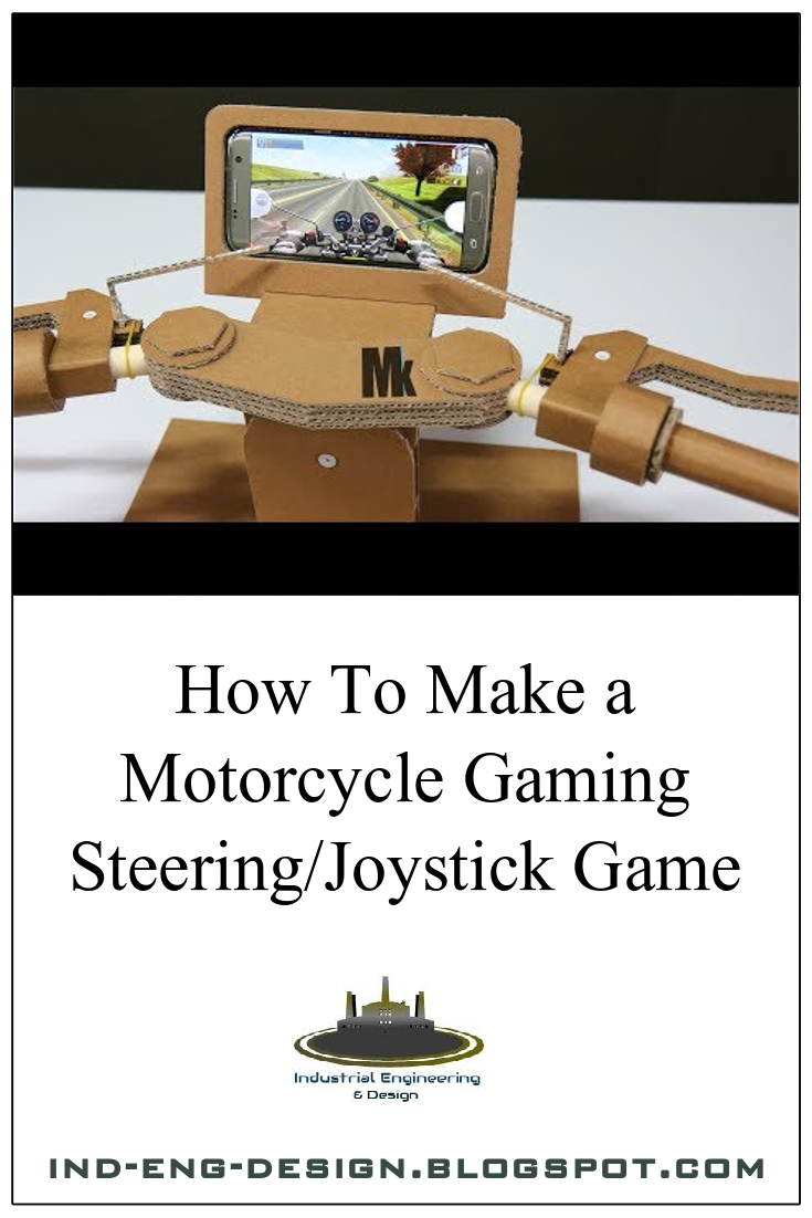 How To Make a Motorcycle Gaming Steering/Joystick Game From Cardboard ...