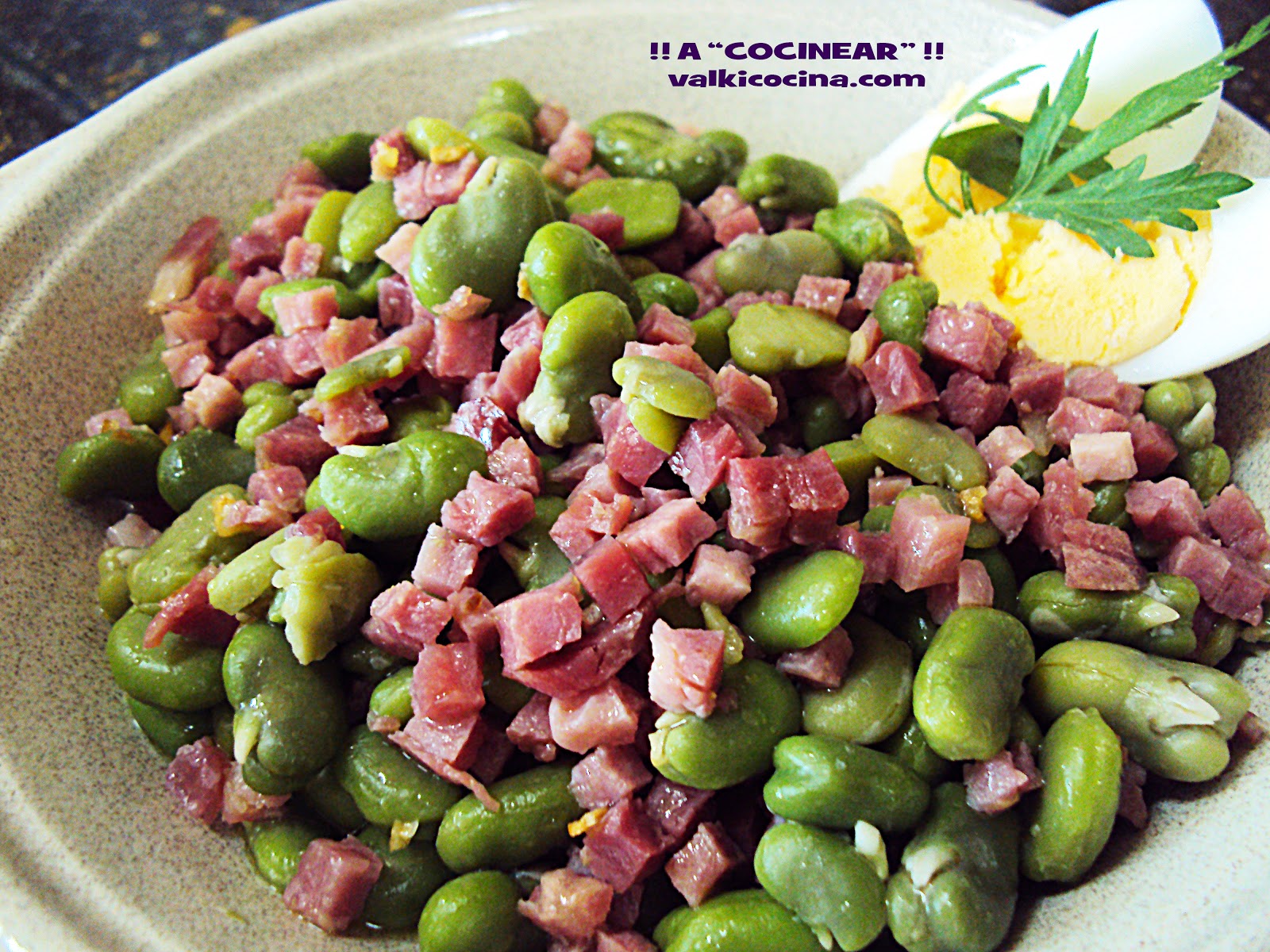 HABAS CON JAMÓN | ¡¡A COCINEAR!! Recetas valkicocina.com