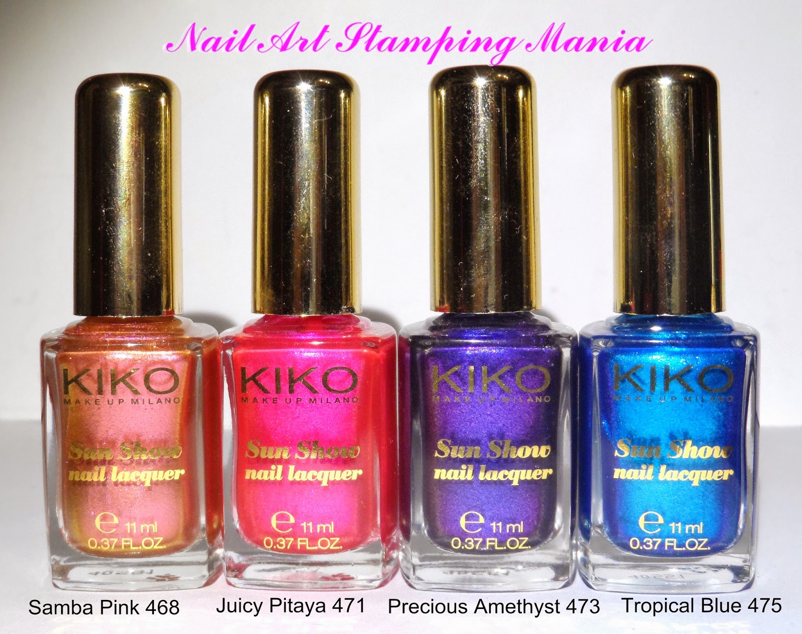 Nail Art Stamping Mania: Kiko SUN SHOW Nail Lacquer Review and Swatches