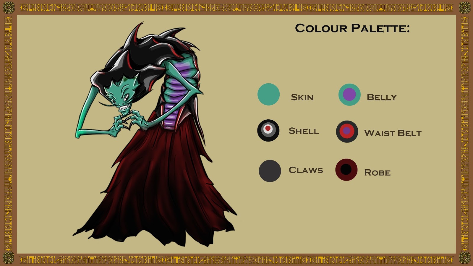 Joey Ku: Character Design Project: All characters colour palettes