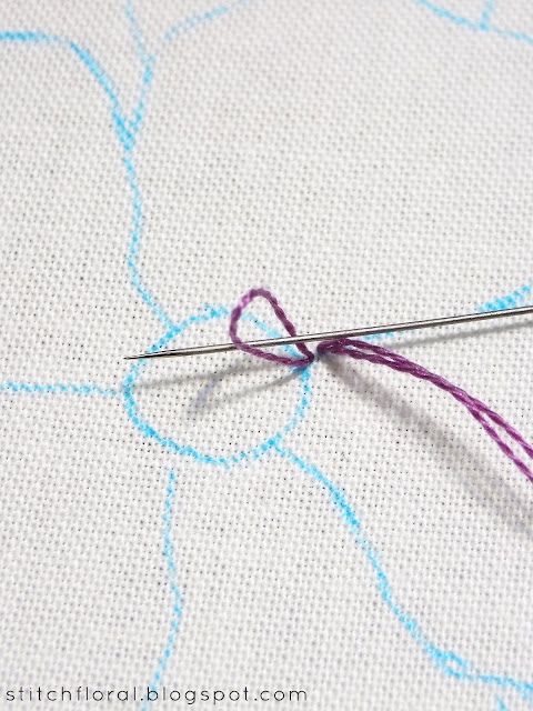 5 ways to start thread in hand embroidery - Stitch Floral
