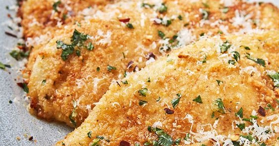 Garlic Parmesan Flounder - Adelline dessert