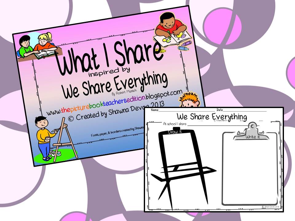 We Share Everything by Robert Munsch - Teaching Ideas | The Picture ...