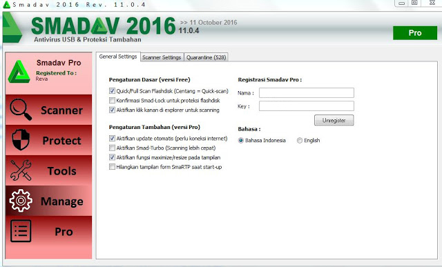 AntiVirus Smadav V11.04 Full Serial Number - ABANG23