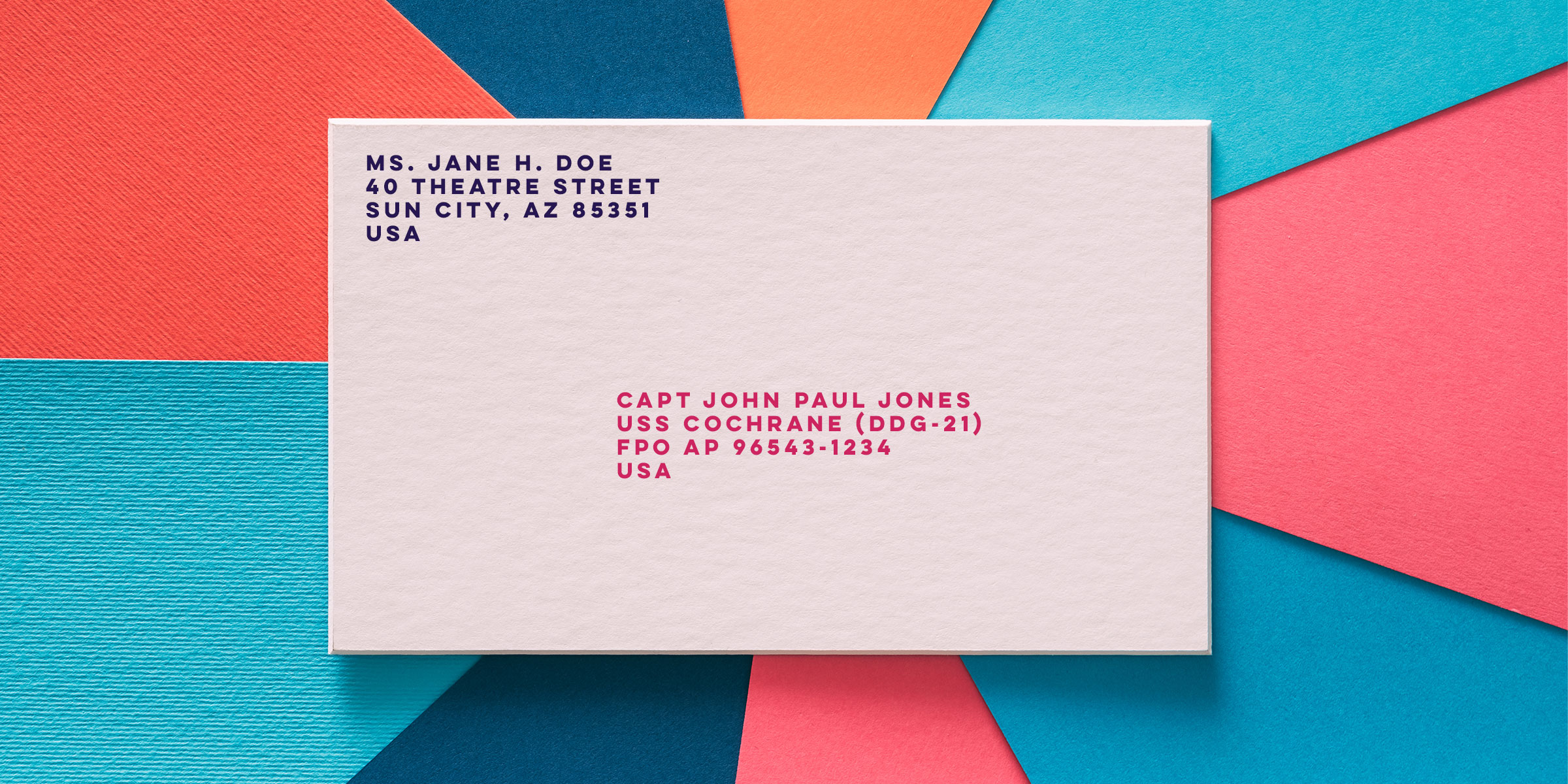 Letter Format Envelope - Formal Letter