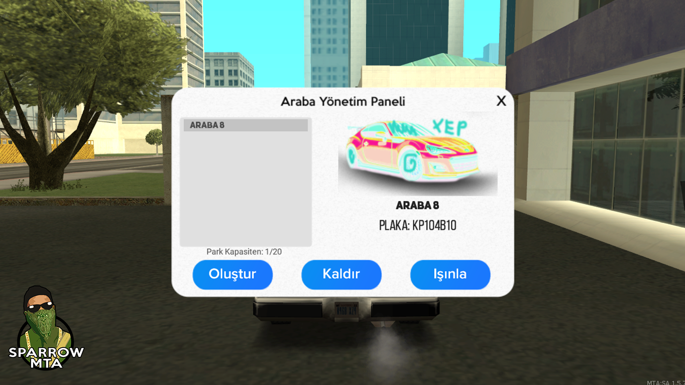 MTA SA Yeni Araba Satıcı Scripti