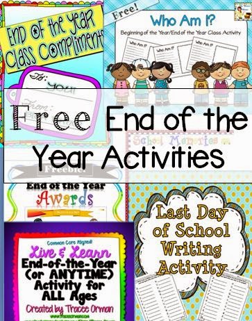 Freebie Friday - End of the Year - Mrs. Thompson's Treasures