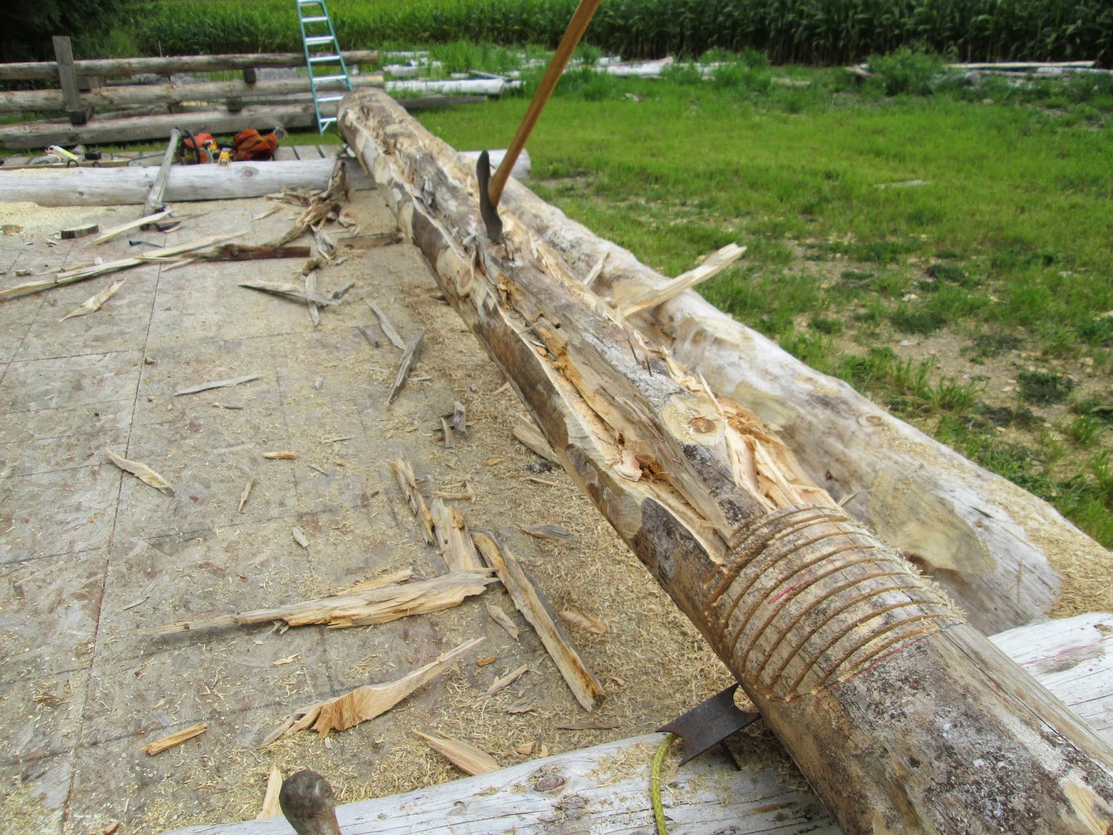 Bridges To The Future: Scribing and fitting the first logs