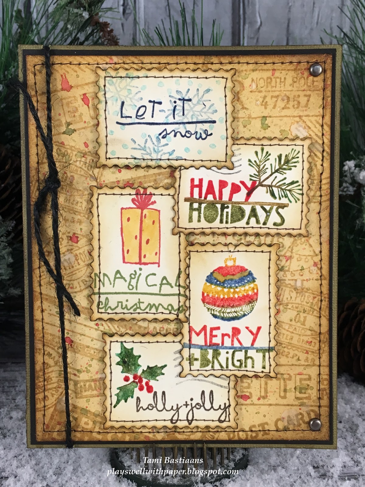 Plays Well With Paper: Christmas Greetings - Seasonal Scribbles