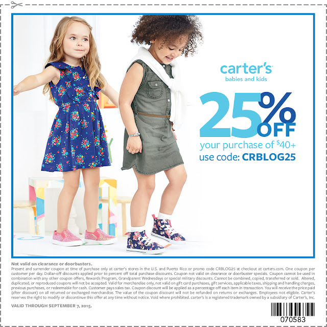 baby meets city: Back-to-School Savings Time with Carter's
