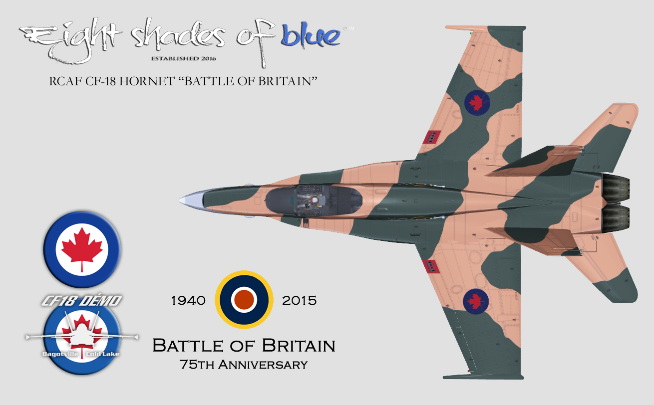 Eight Shades of Blue: RCAF/ARC CF-18 "Battle of Britain"