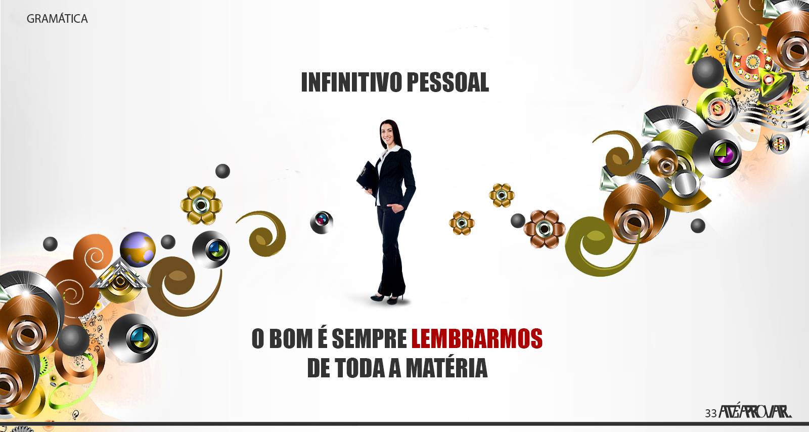 Até Aprovar: Gramática. MORFOLOGIA - INFINITIVO PESSOAL